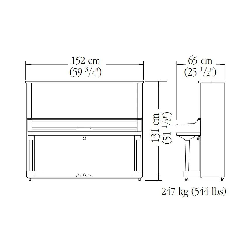 Upright Piano Dimensions